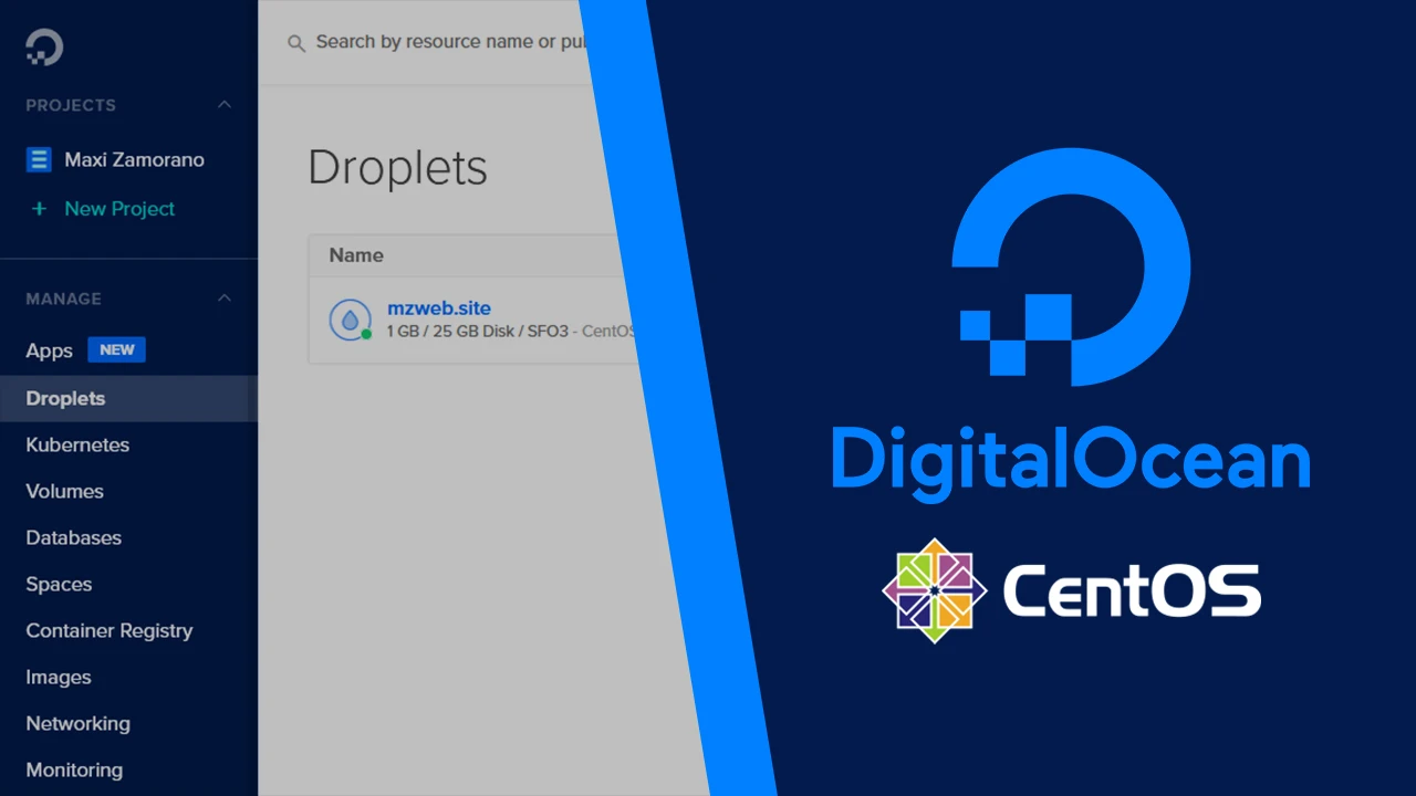 Levantar un servidor con CentOS 7 en DigitalOcean - Maxi Zamorano