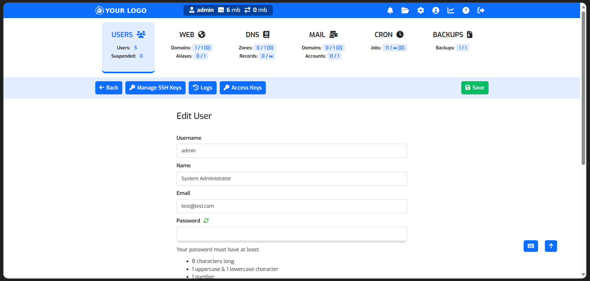 GitHub - MaxiZamorano/maxtheme: Español: Tema para el panel de control HestiaCP con ...